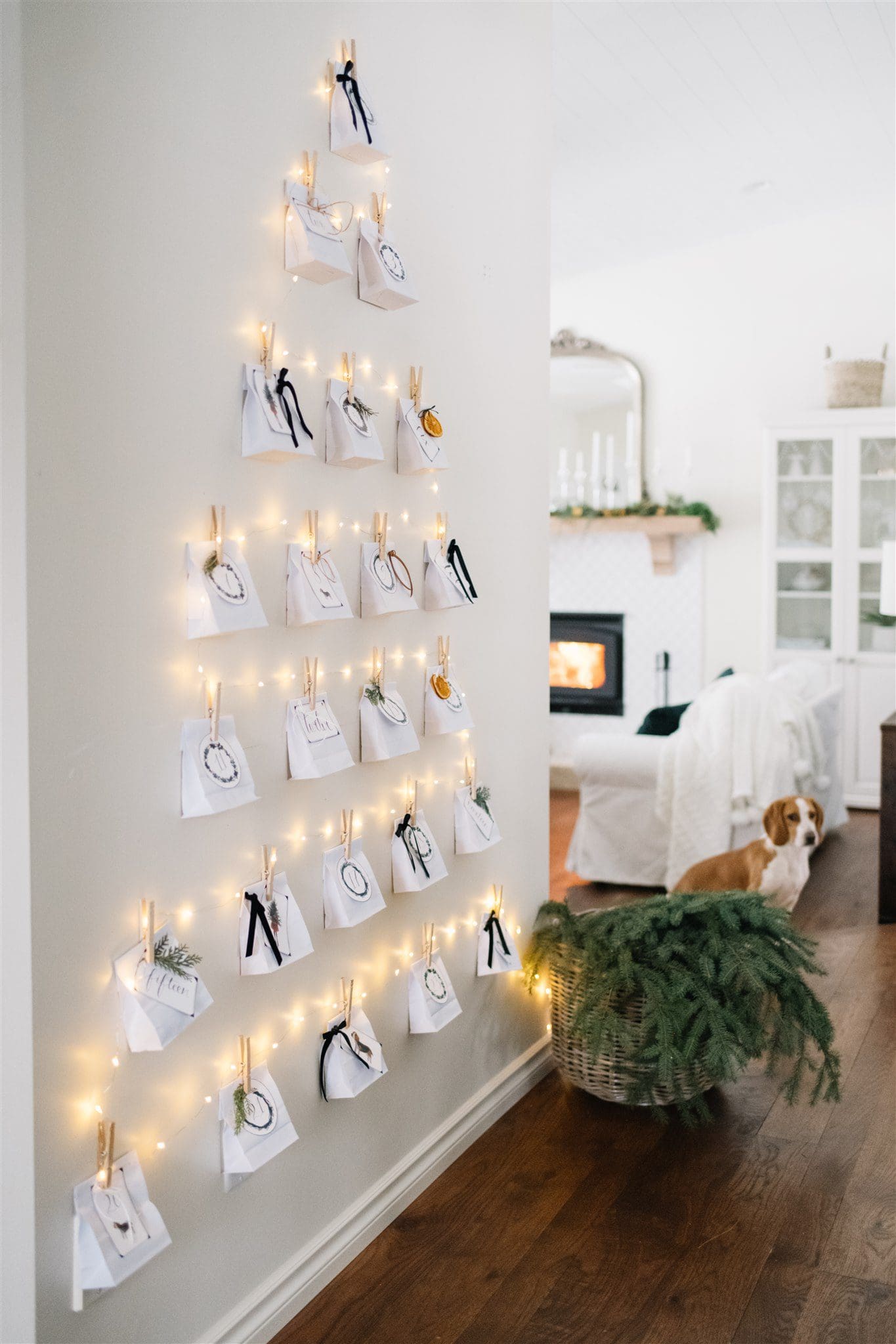 DIY Christmas Advent Calendar With Printable Tags The Ginger Home