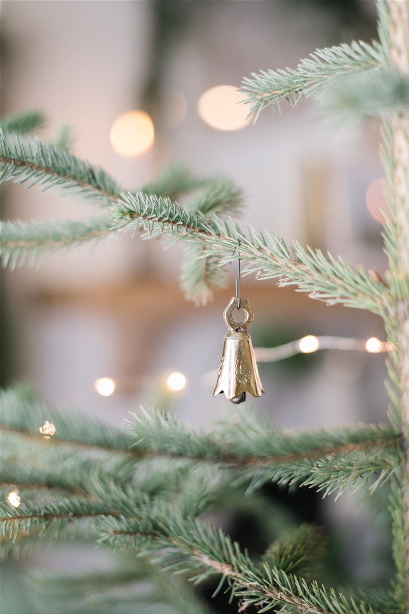 Easy DIY Brass Bell Garland - The Ginger Home